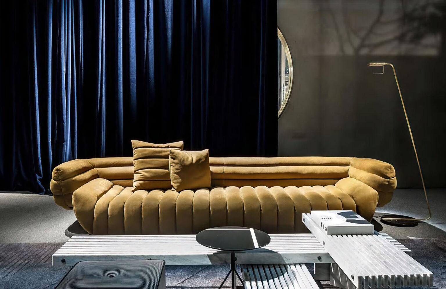 Modern Upholstered Three Seater Sofa For Hotels | Elegant Hotel Furniture