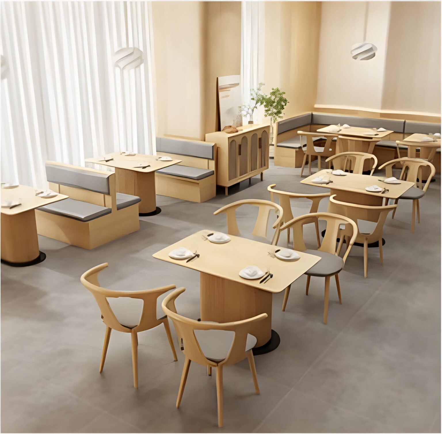 Sleek Modern Style Seats And Tables For Cafés | Elegant Hotel Furniture